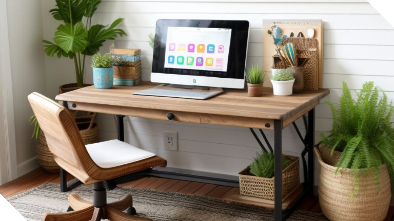75+ Stunning Boho Office Decor Ideas for a Chic Workspace - House of ...